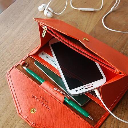 Look Women Fashion Coin Purse Mobile Phone Multifunction Envelope Purse ...